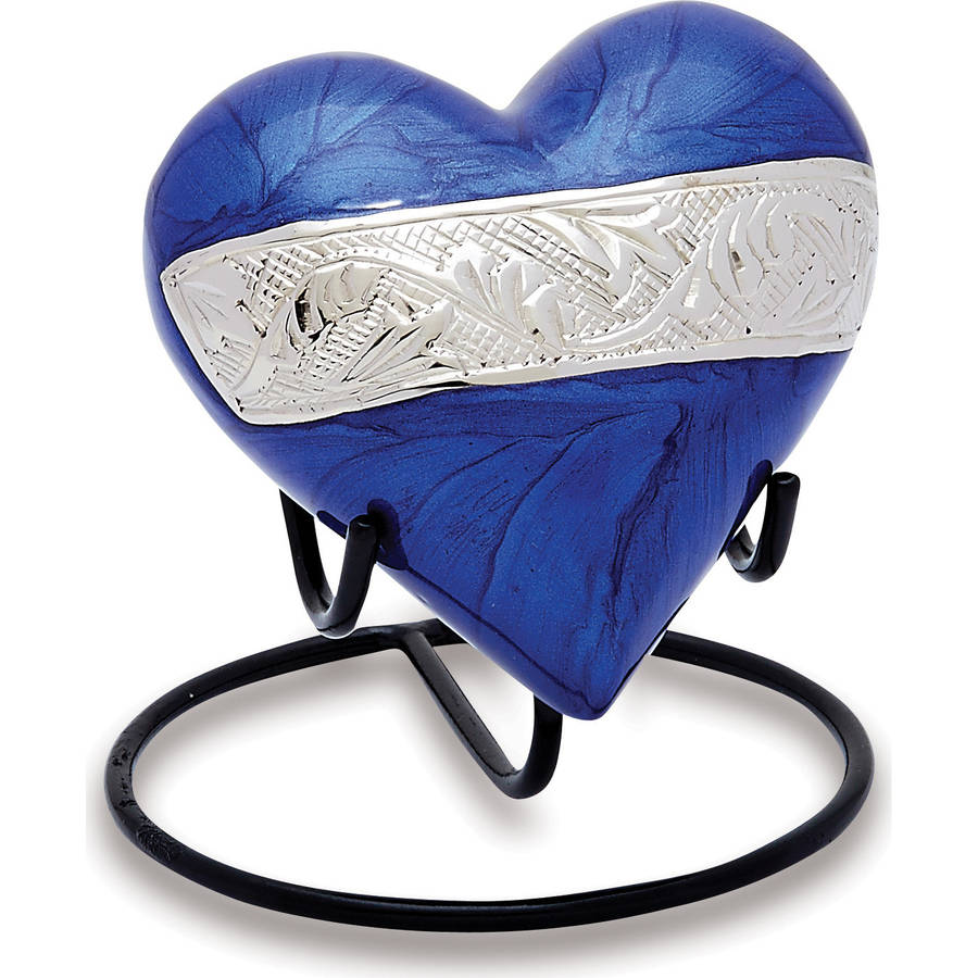 Urns Direct 2U Berkshire Blue Keepsake Heart, Set of 2 - Walmart.com