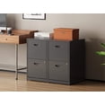 2-Drawer Locking File Cabinet for Home Office, Metal Filing Cabinet ...