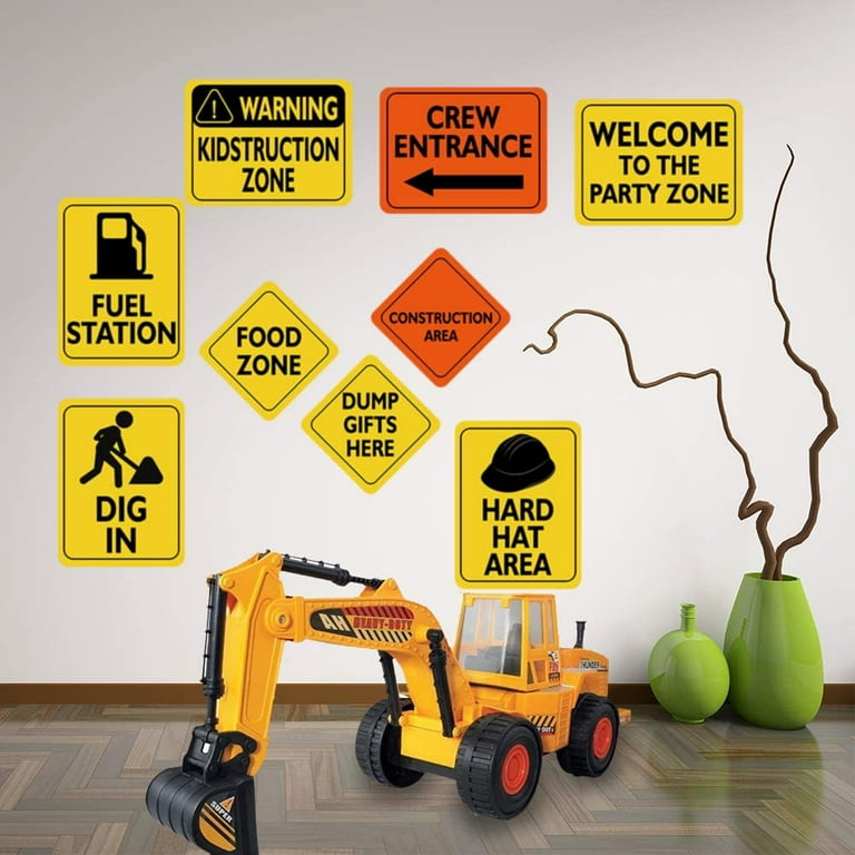 Printable Construction Signs For Kids Party