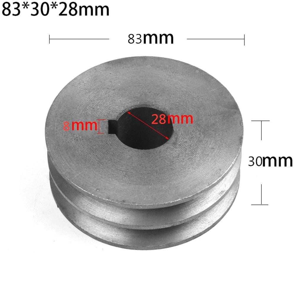 V-Belt Pulley A Type Double Slot Pulley Motor Cast Iron Dia Power Tool ...