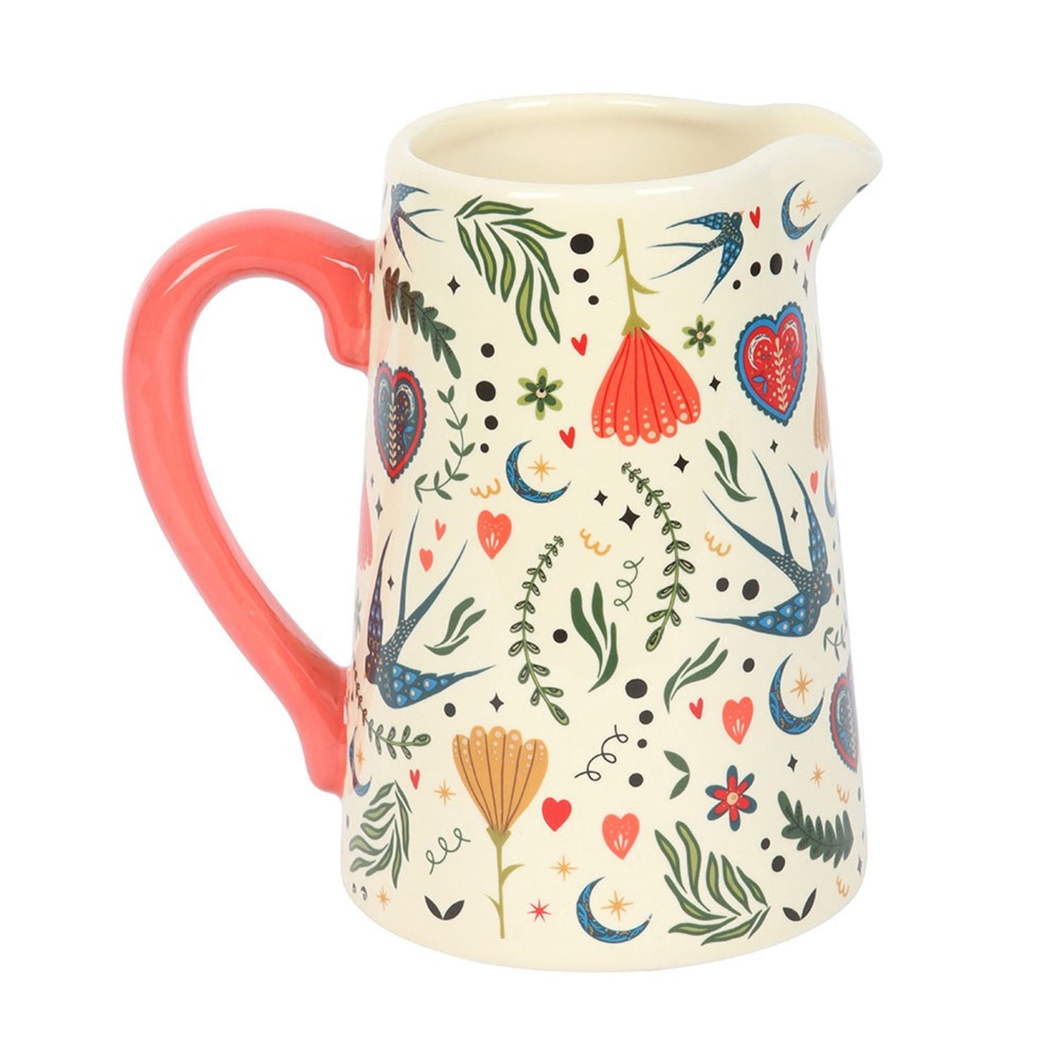 Something Different Folk Print Flower Jug