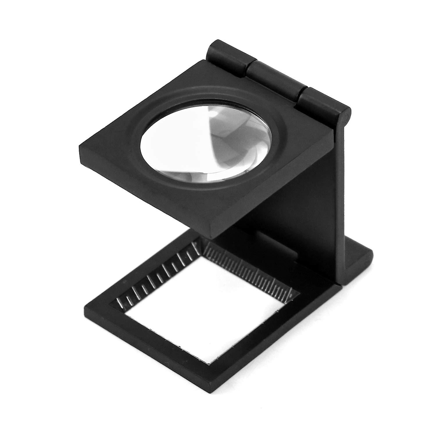 Mini Lupa Plegable 10 X Pantalla Lupa Con Escala De Metal Rosca ...