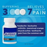 BUFFERIN Aspirin /Fever Reducer Coated Tablets, 325mg, 130 Count (Pack ...