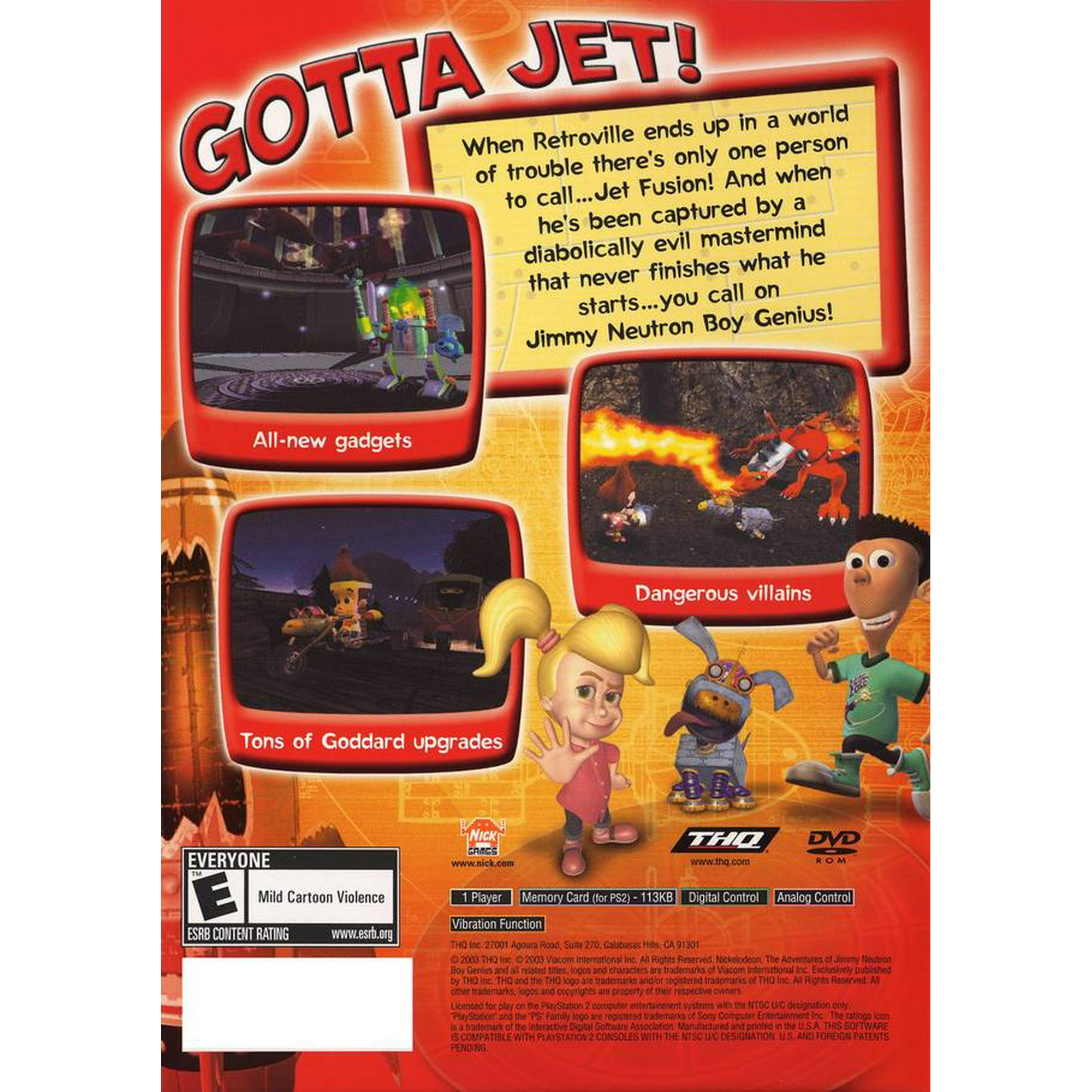Jimmy Neutron Jet Fusion Game