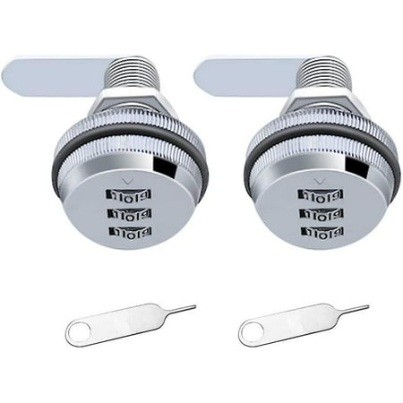 FanShow (pack Of 2) 3 Digit Combination Lock Password Lock Keyless Cam ...