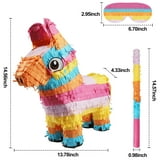 "JBee Ctrl Rainbow Donkey Pinata with Bat and Blindfold for Parties (14 ...