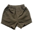 BRGZLK Boys Cotton Loose Shorts Summer Casual Solid Color High Waisted ...