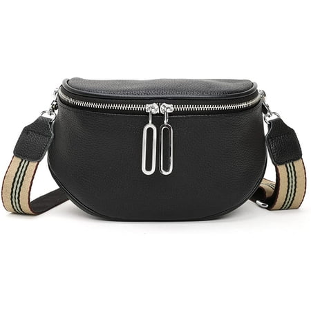 Asge leather cross body bag shoulder bags women black small handbag ...