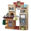 Step2 Grand Walk-in Kitchen Plastic Play Kitchen and Kid Grill, Brown ...