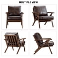 Bonzy Home Mid-Century Modern Accent Chair Set of 2, PU Leather ...