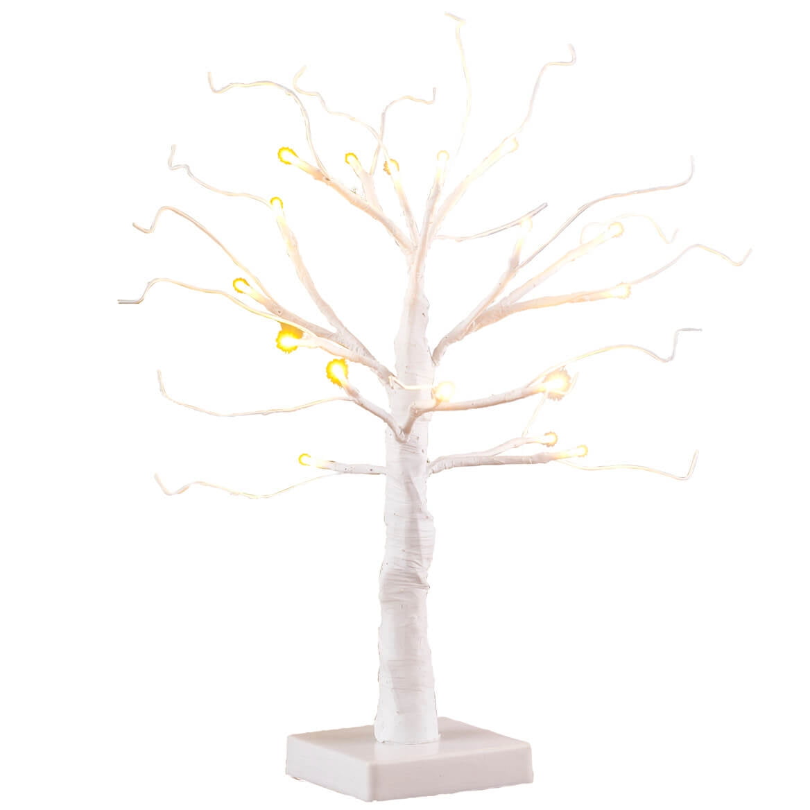 Fox Valley Traders 18” All Seasons Artificial Tree, Pre-Lit White Wire ...