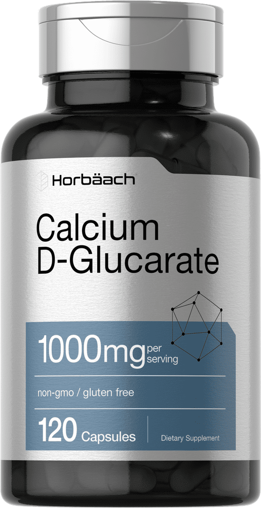 Calcium D Glucarate 1000mg | 120 Capsules | Non-GMO, Gluten Free ...