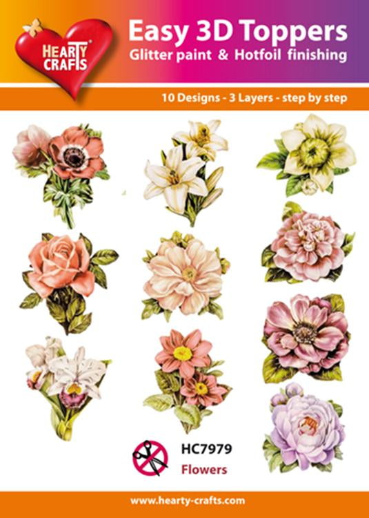 Hearty Crafts Easy 3D Toppers Flowers - Walmart.com