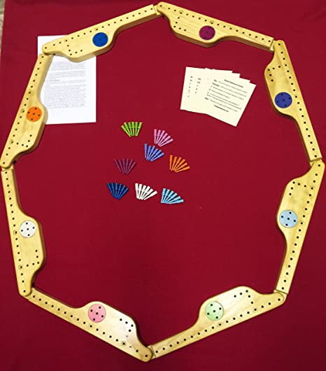 Pegs and Jokers Board Game 8 Player Handcrafted in the USA, of Select ...