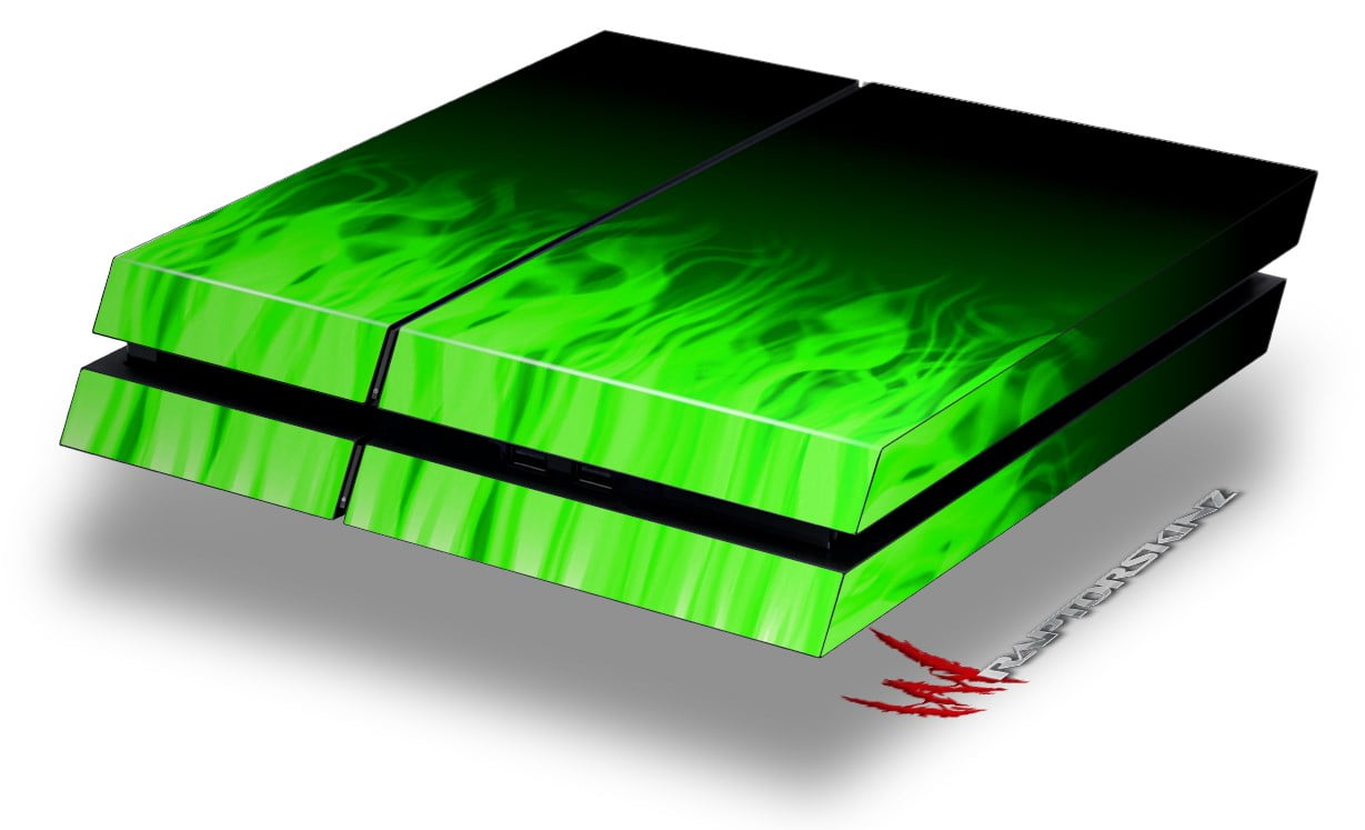 Fire Green - Decal Style Skin fits original PS4 Gaming Console by ...