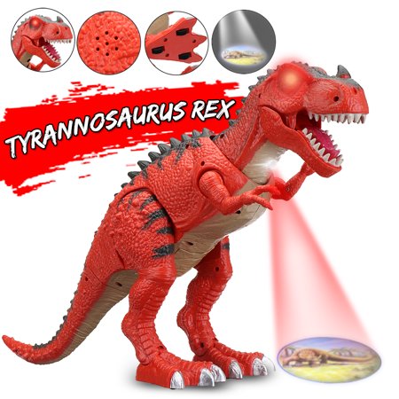 48cm Large Size Jurassic LED Dinosaur Toy Tyrannosaurus Rex Hadrosaur ...