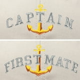 DALIX Matching Captain And First Mate Hat Set Embroidered Ball Cap in ...