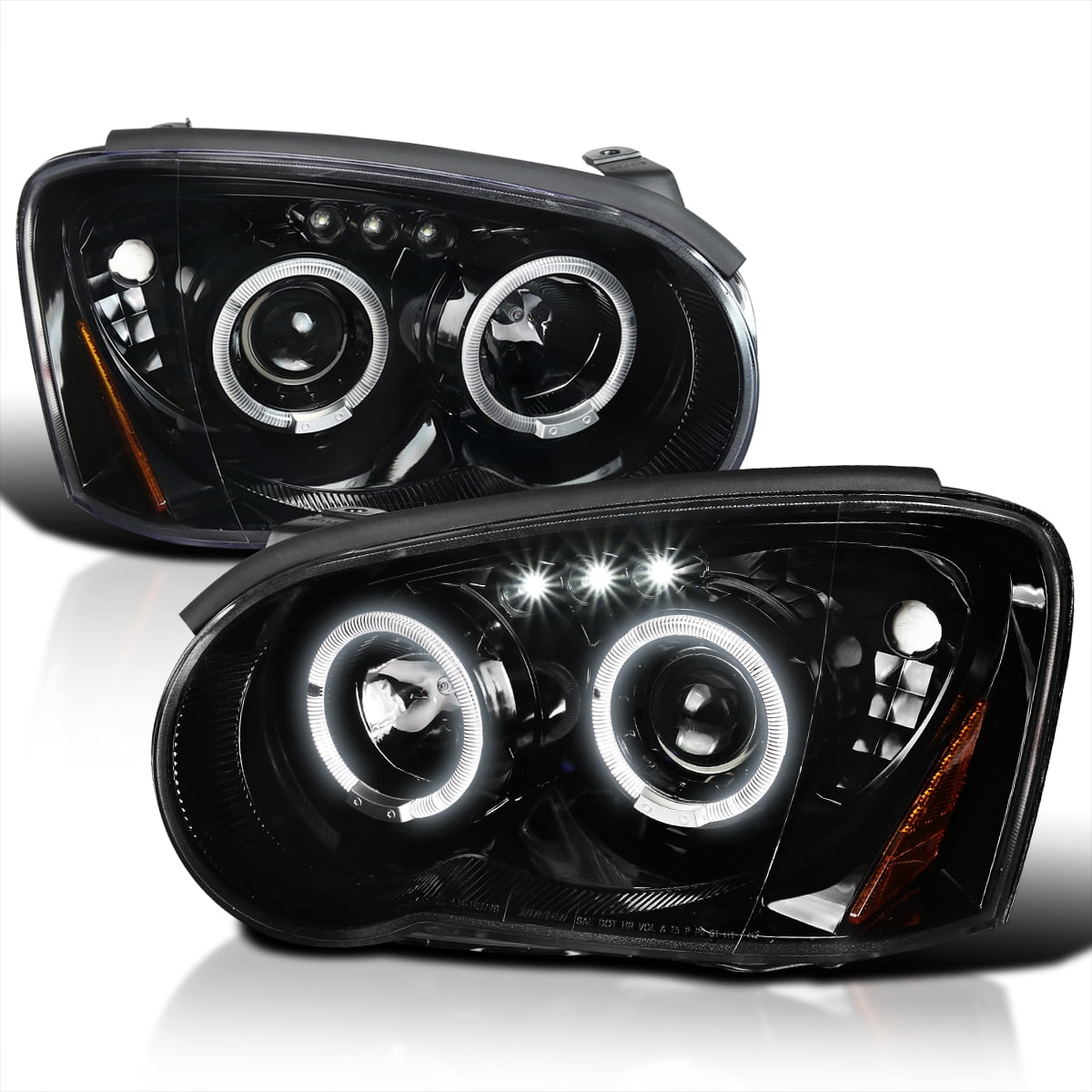 Spec-D Tuning LED Jet Black Projector Headlights Compatible with 2004 ...