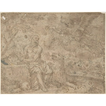 Saint Jerome in the Wilderness Poster Print by Anonymous, Italian ...