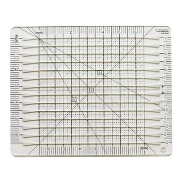 Slotted Quilting Ruler Square Acrylic Fabric Cutting Clear Mark Non ...