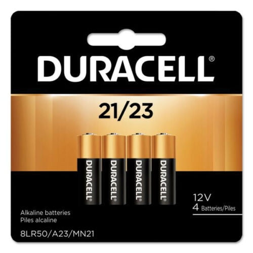 4 Pack Duracell A23 21/23 Batteries 12V 23A, A23BP, GP23, MN21, 23GA ...