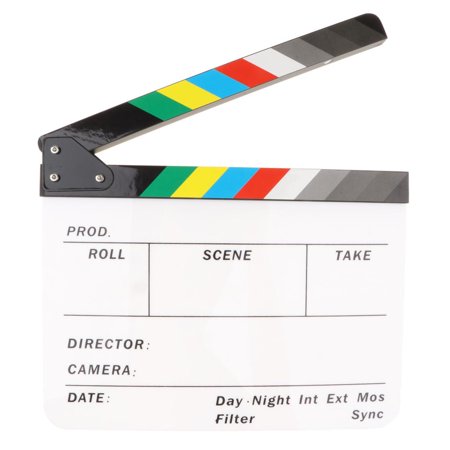 Traditional Acrylic TV Movie Clapper Board Director Clapperboard Film ...