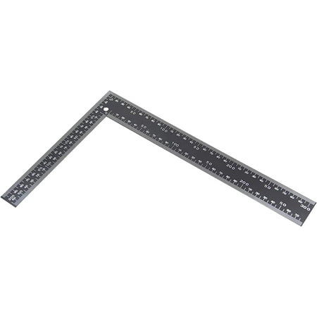 Black Steel L Ruler 8x12 Inch Metal Square Ruler Leathercraft Black ...