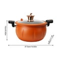 5 Quart Stainless Steel Pressure Cooker, High-Efficiency Design Cuts ...