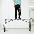 Portable Adjustable Work Platform Step Ladder Folding Scaffolding ...