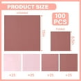 100Pcs Dusty Pink Party Napkins Gradient Disposable Paper 4 Colors 6.5 ...