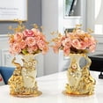2 Swan Vases Ceramic Living Room Flower Arrangement European Creative ...