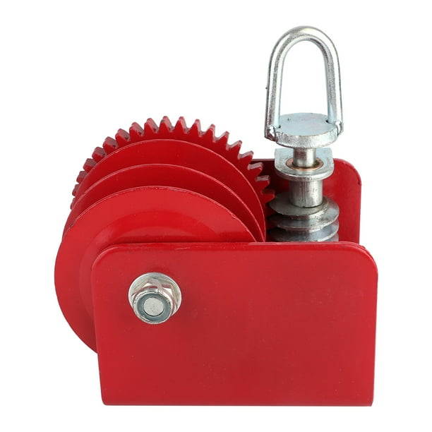 200-pound Duty Heavy Farm Red Iron Wire Rope Hand Winch Accessory ...
