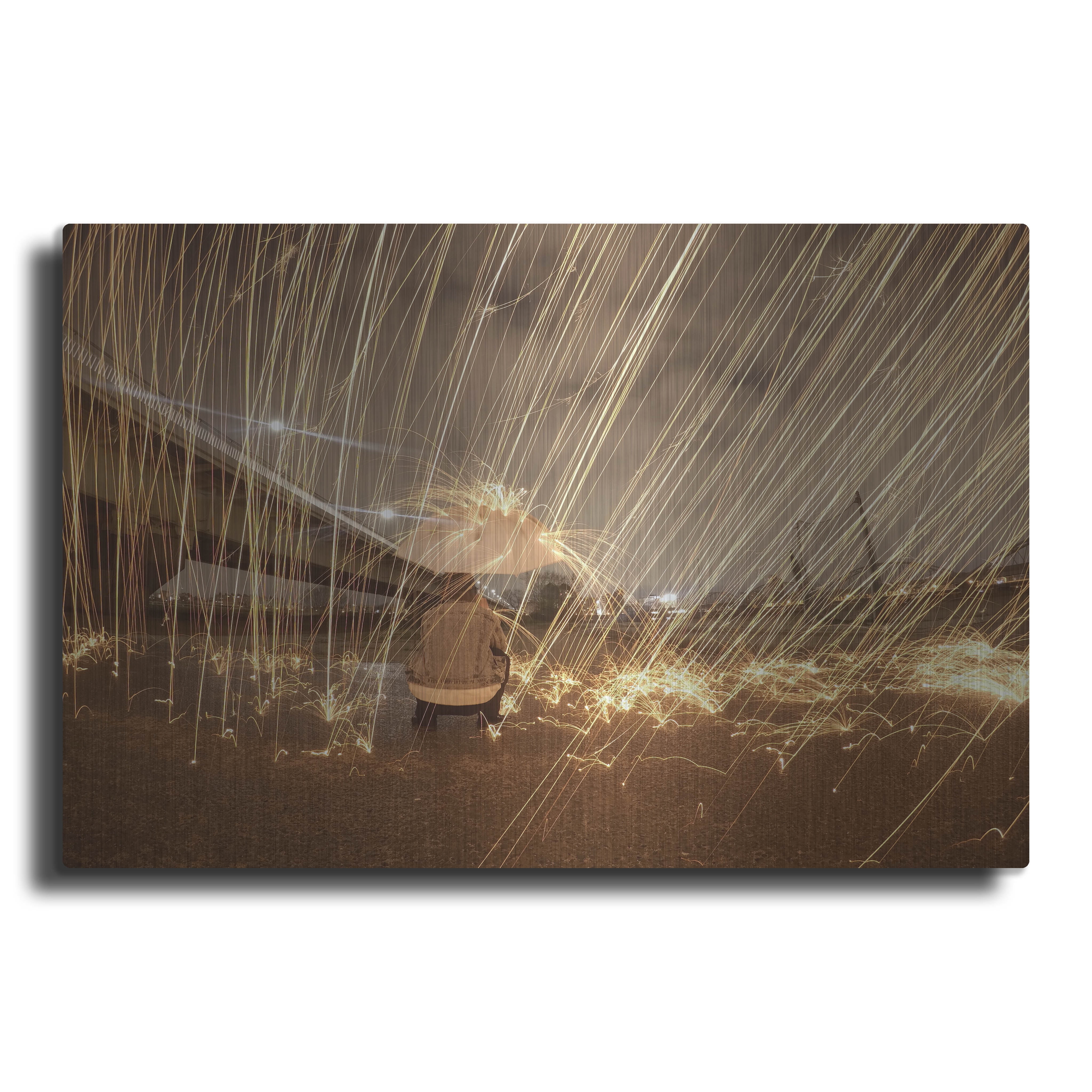 Luxe Metal Art 'Metallic Rain' by Luxe Portfolio, Metal Wall Art, 16 ...