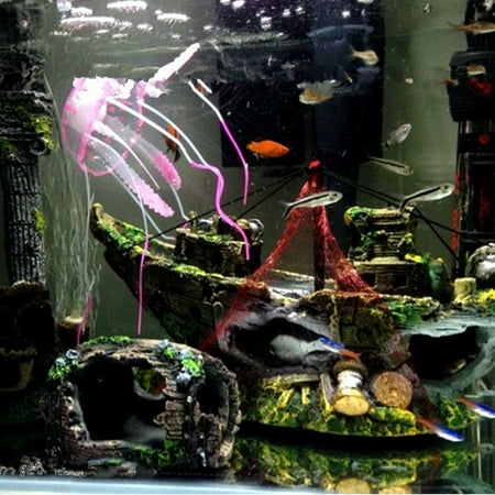 Resin Aquarium Ornament Barrel Aquarium Decorations Barrels Fish Tank ...