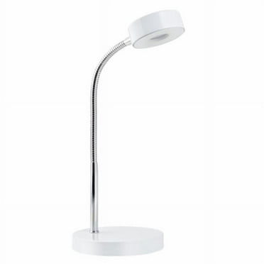 Lavish Home Contemporary LED Gooseneck Desk Lamp - White - Walmart.com