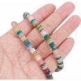1 Strand Mixed Stone Beads Strands Rondelle Mixed Dyed and Undyed 6~6 ...