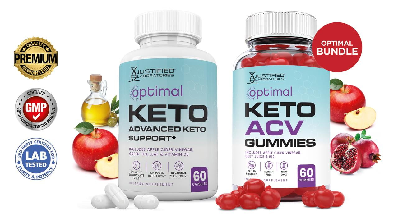 Optimal Keto Acv Gummies 1000mg And Keto Acv Pills 1275mg Bundle