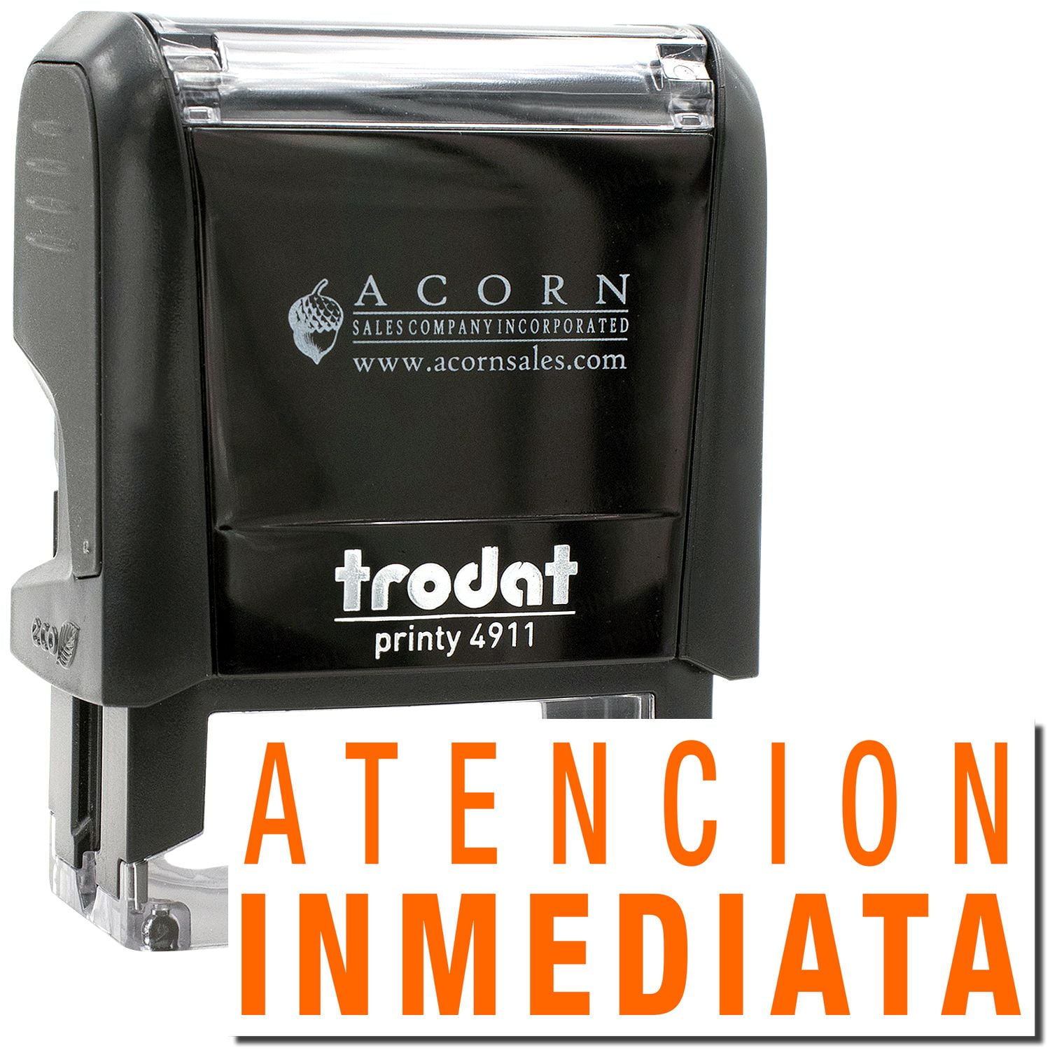 Self-Inking Atencion Inmediata Stamp, Trodat Printy 4911, Press and ...