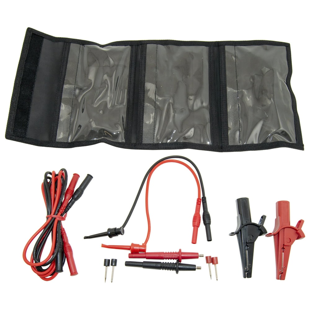 Deluxe Test Lead and Accessory Kit - Screw On Type Connections ...