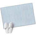 Area Rug 2x3ft Sky Blue Linen Weave Texture Floor Entryway Rugs Indoor ...