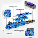 Transport Car Carrier Truck Toy Playset with 6 Mini Alloy Vehicles for ...