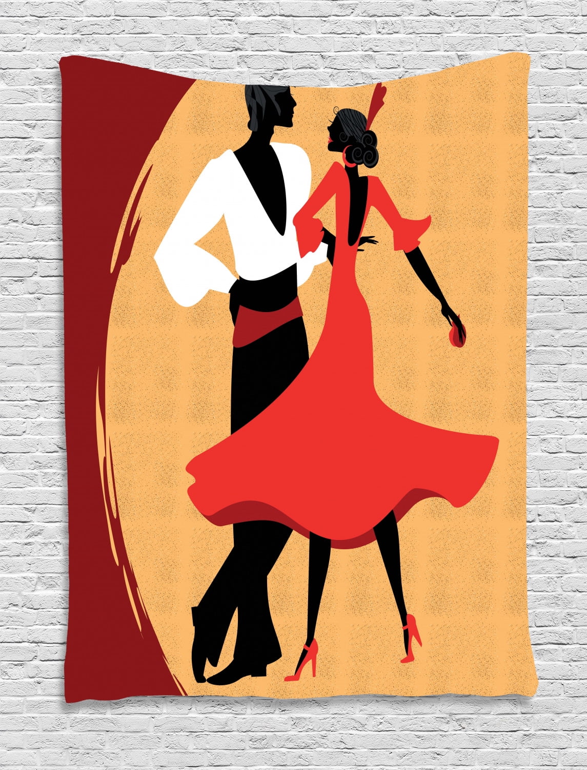 Spanish Tapestry, Spanish Dancers in Folk Dress Silhouettes Passion ...