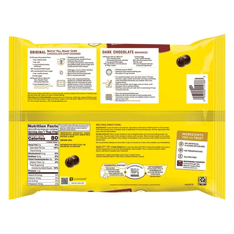 Nestle Chocolate Chips Nutrition Facts