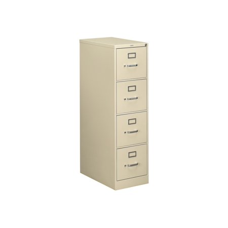 HON 4 Drawers Vertical Lockable Filing Cabinet, Putty - Walmart.com ...