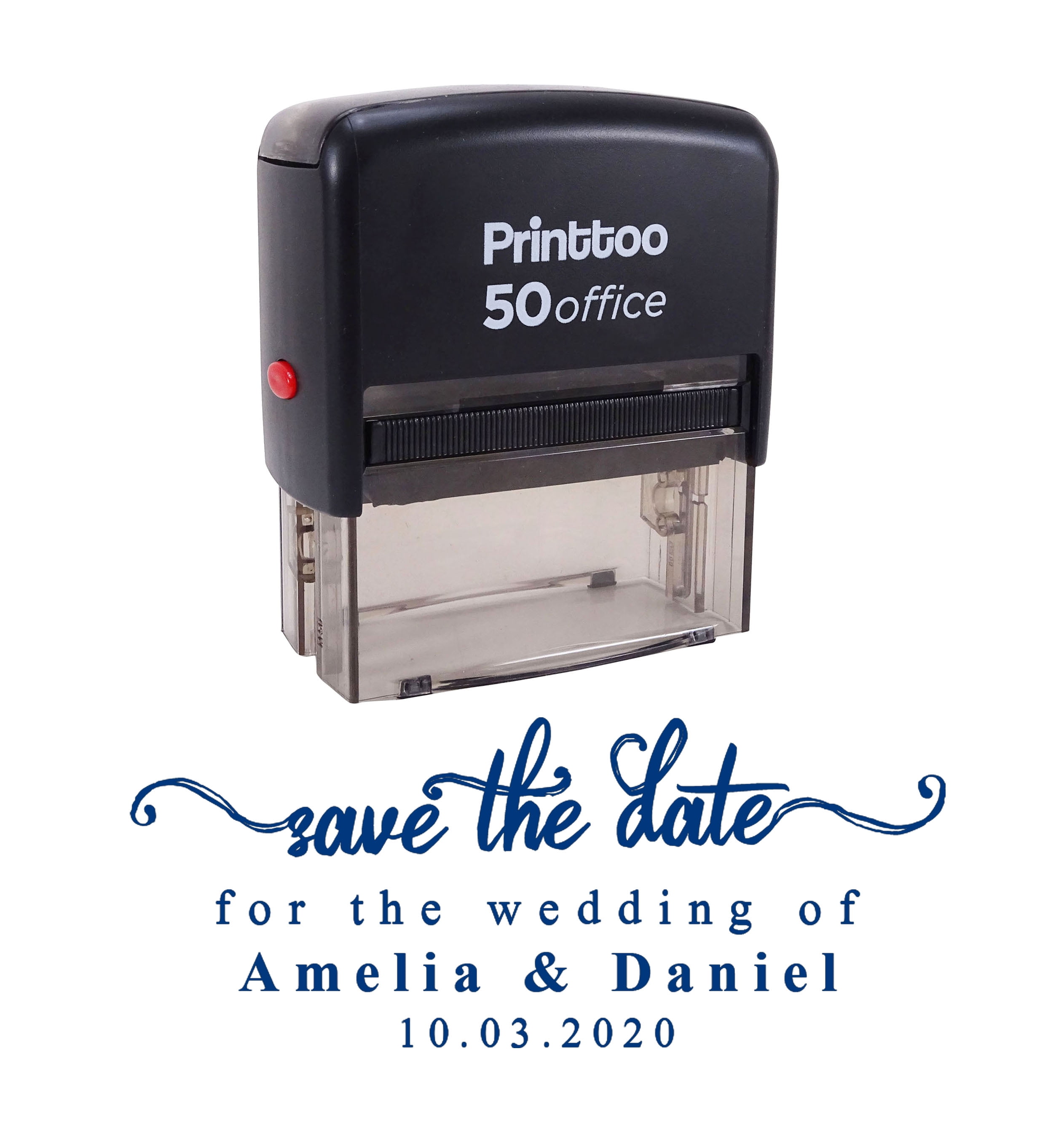 Printtoo Self Inking Dater Stamp With Scanned Text Date Rubber Stamp ...