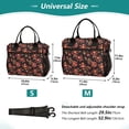 ALAZA Red Peony Flowers Print Cooler Lunch Bag Insulated Reusable Lunch ...