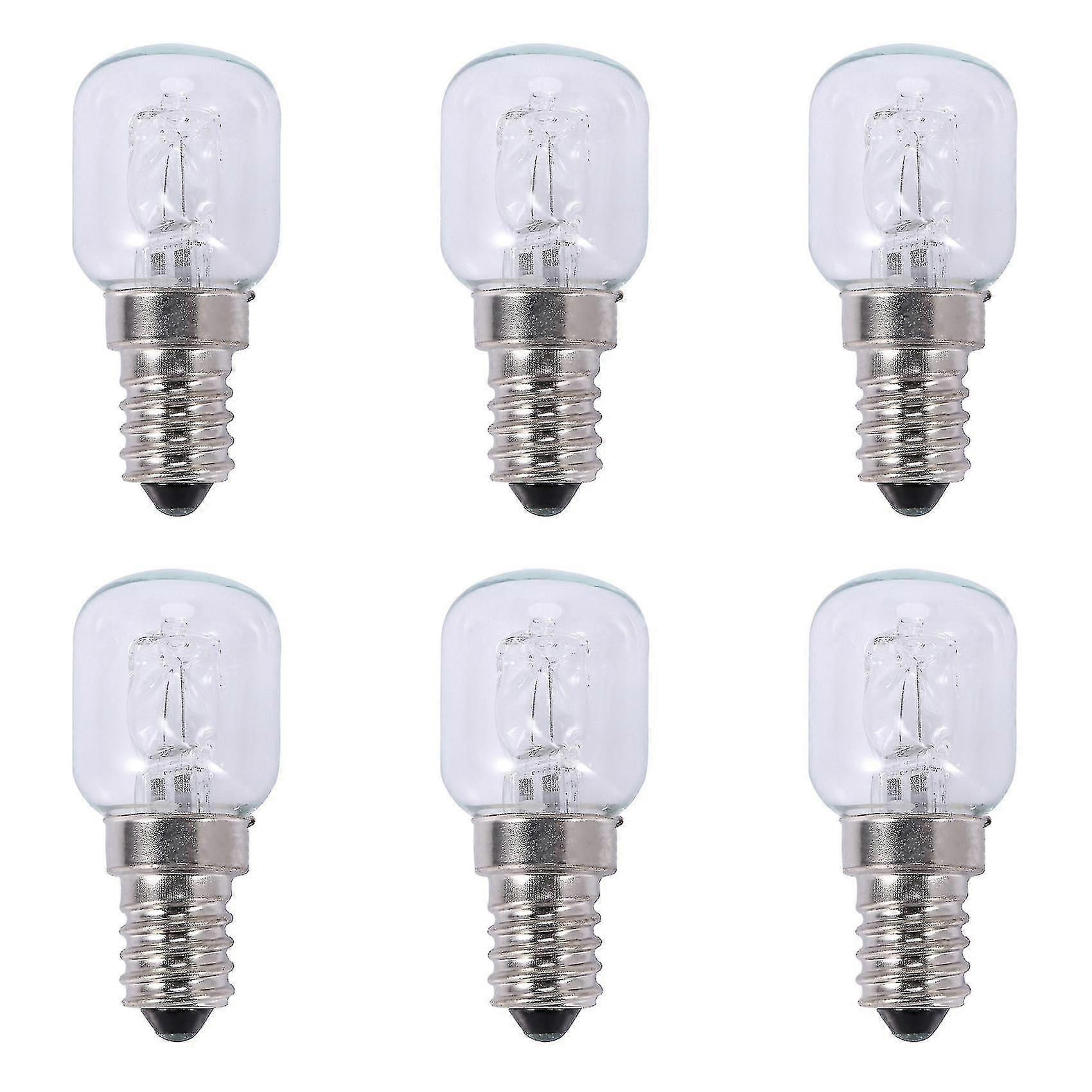 6x E14 High Temperature Bulb 500 Degrees 25w Halogen Bubble Oven Bulb ...