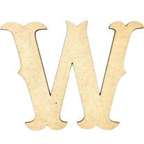 Krafty Supply 3" Tall MDF Letter W |1/8" Thick | Western Railroad ...