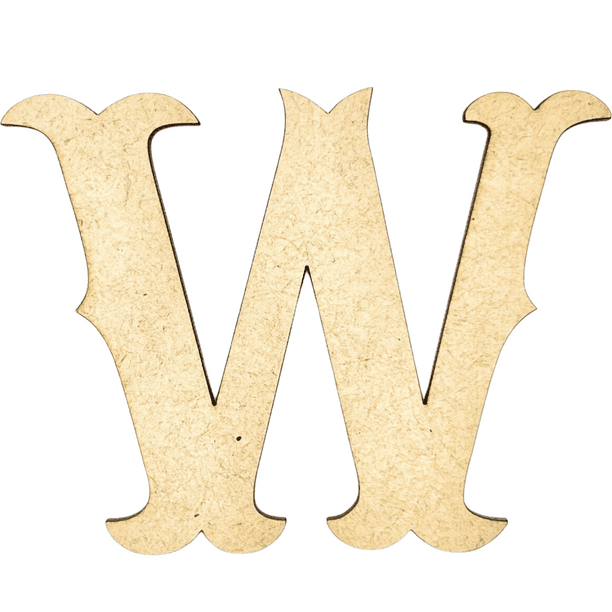 Krafty Supply 3" Tall MDF Letter W |1/4" Thick | Western Railroad ...