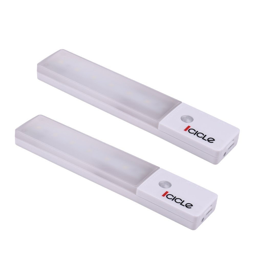 USB Rechargeable Night Light, 2 Pack Motion Sensor Closet Lights ...